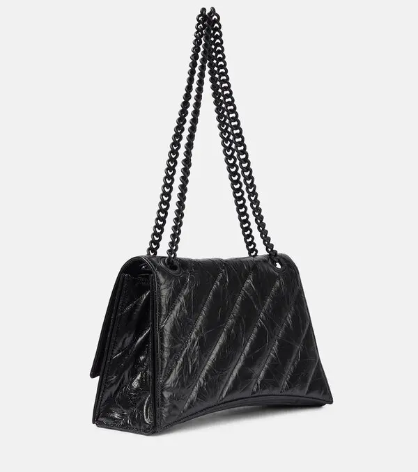 Balenciaga Crush Medium Leather Shoulder Bag