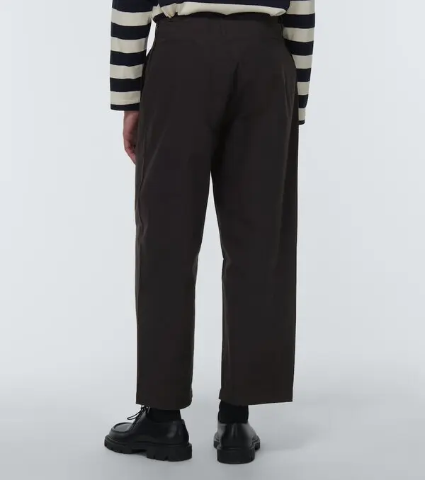 ADISH Embroidered Cotton Pants - Black