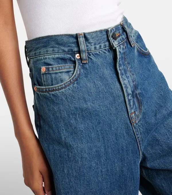 Wardrobe.NYC High-rise Straight Leg Jeans