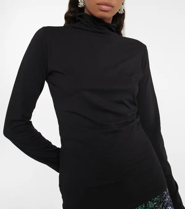 Velvet By Graham & Spencer Talisia Cotton Turtleneck Top