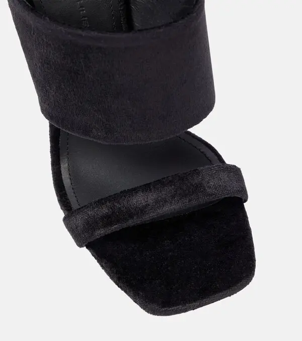 Rick Owens Cantilever Suede Mules