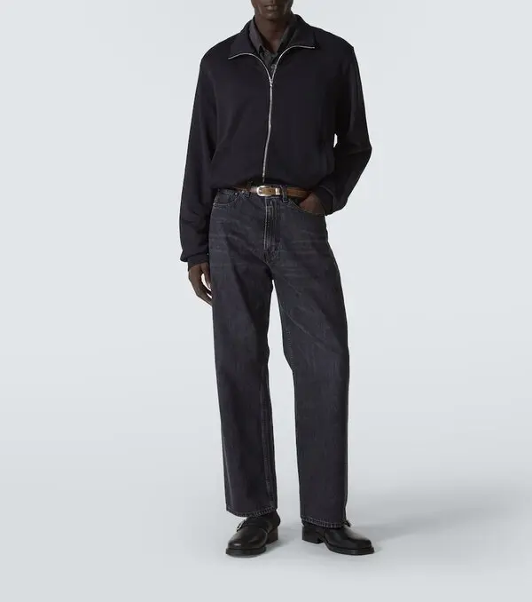 Our Legacy Third Cut Wide-leg Jeans In Supergrey Wash