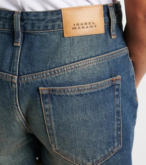 Isabel Marant Étoile Lesia Mid-rise Denim Shorts - Blue