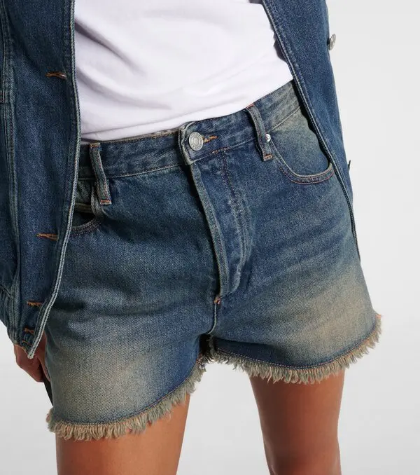 Isabel Marant Étoile Lesia Mid-rise Denim Shorts - Blue