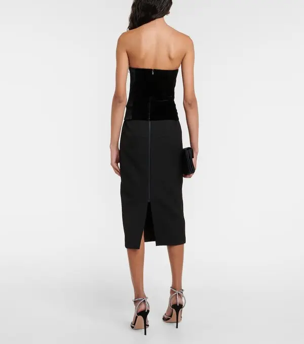 Roland Mouret Velvet Bustier