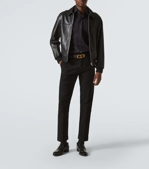 TOM FORD Cotton Poplin Tuxedo Shirt
