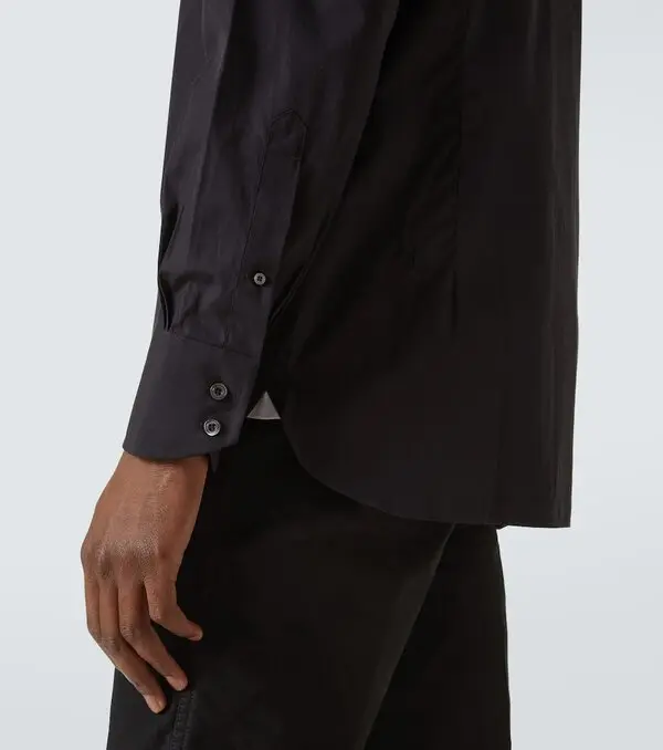 TOM FORD Cotton Poplin Tuxedo Shirt