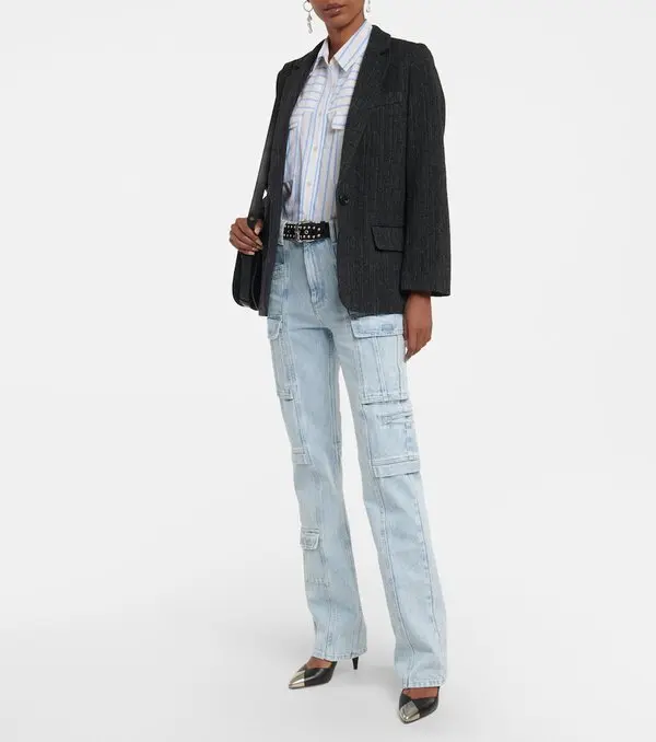 MARANT ETOILE Striped Cotton Shirt