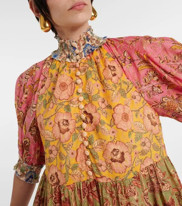 Zimmermann Junie Floral Cotton Mini Dress