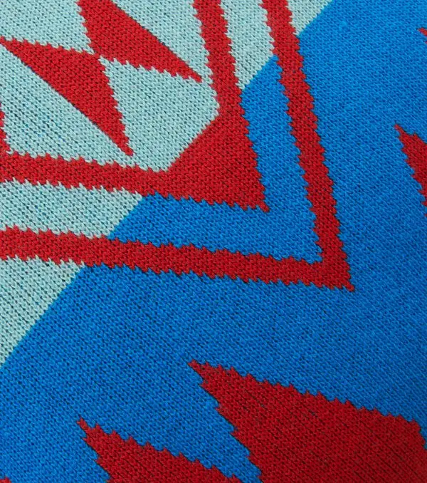 Alanui Icon Wool-blend Jacquard Cushion - Multicoloured