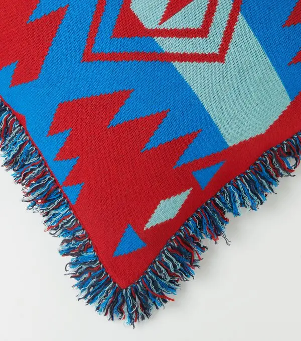 Alanui Icon Wool-blend Jacquard Cushion - Multicoloured