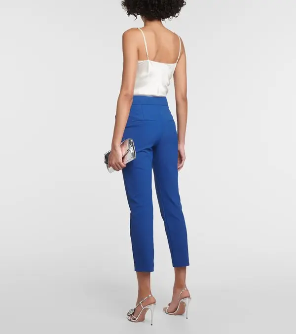 Veronica Beard Renzo High-rise Cropped Slim Pants