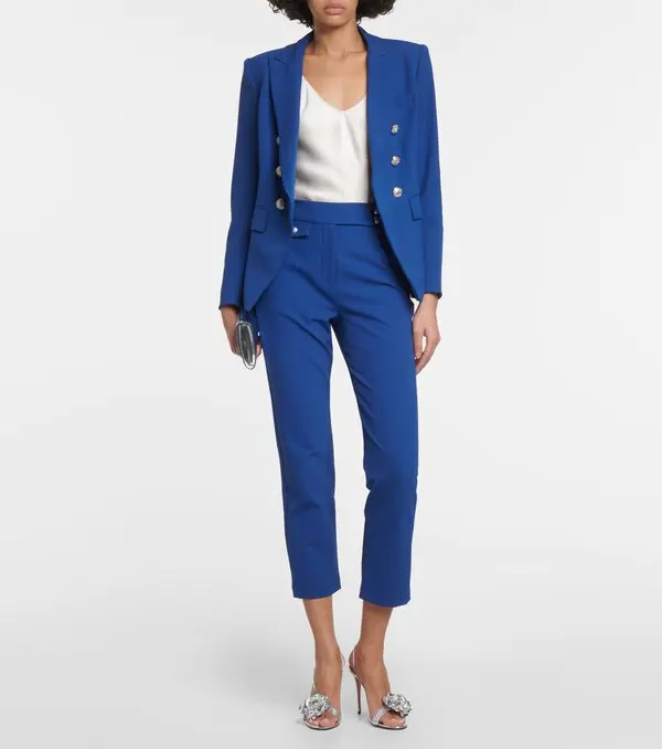 Veronica Beard Renzo High-rise Cropped Slim Pants