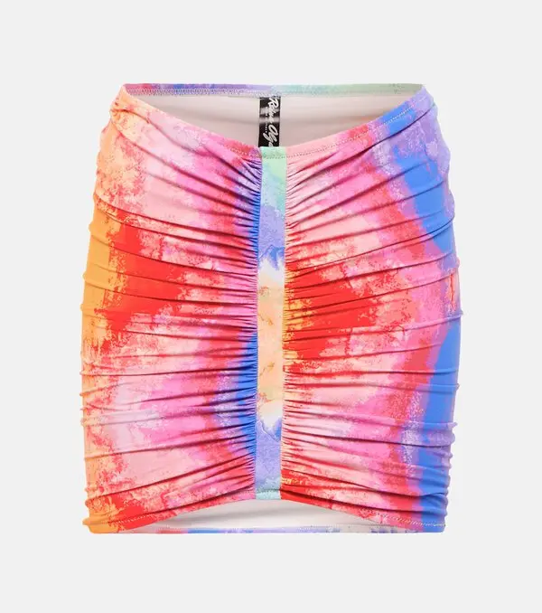 REINA OLGA Geraldina Tie-dye Miniskirt - Multicoloured