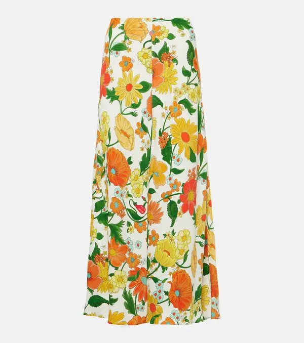 Stella McCartney Floral Cady Maxi Skirt - Multicoloured