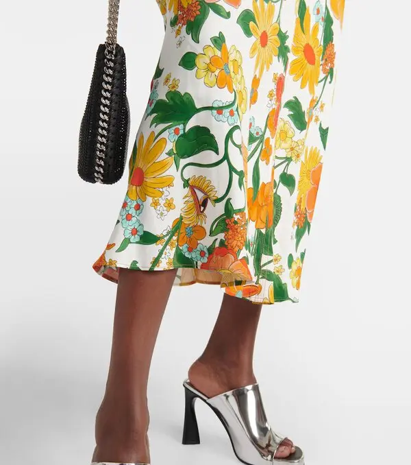 Stella McCartney Floral Cady Maxi Skirt
