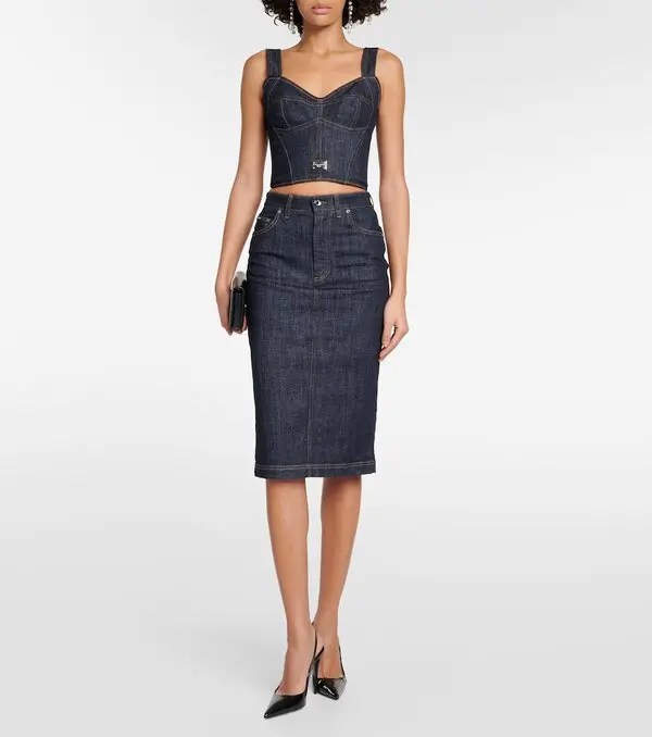Dolce & Gabbana Denim Bustier