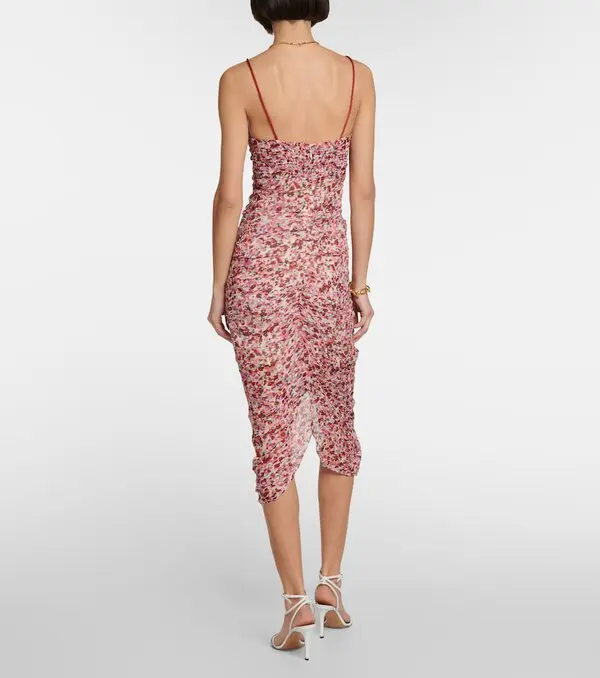 MARANT ETOILE Falone Printed Georgette Midi Dress
