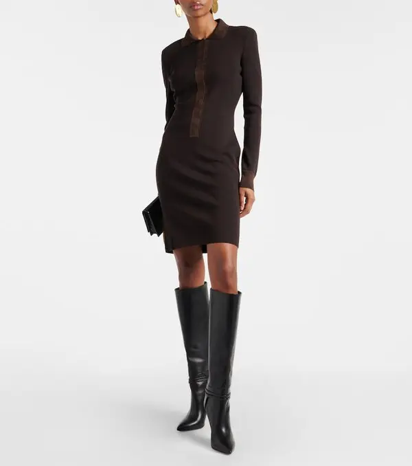 TOM FORD Wool And Silk-blend Minidress