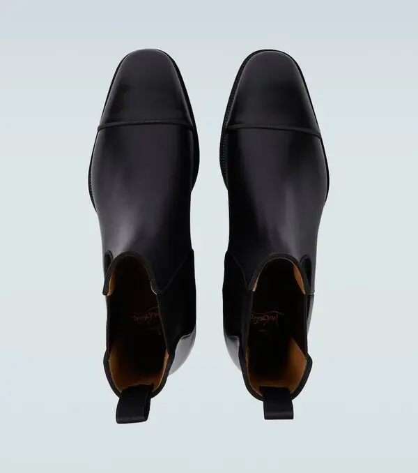 CHRISTIAN LOUBOUTIN Melon Leather Chelsea Boots