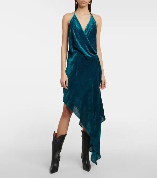 PETAR PETROV Asymmetrical Midi Dress
