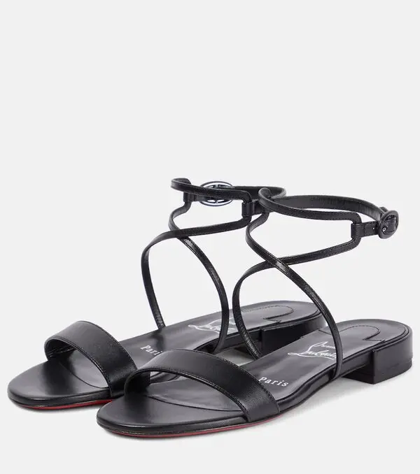 CHRISTIAN LOUBOUTIN Miss Choca Leather Sandals