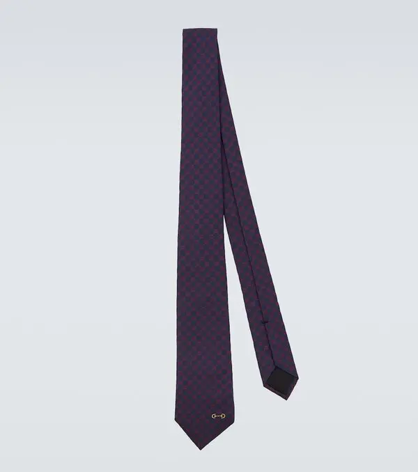 Gucci Gg Silk Jacquard Tie - Multicoloured