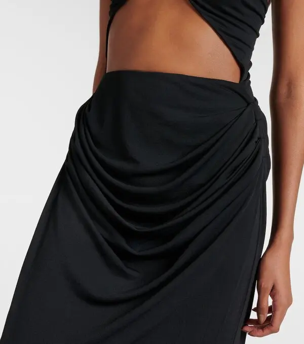 Magda Butrym One-shoulder Gown With Ruffled Detail