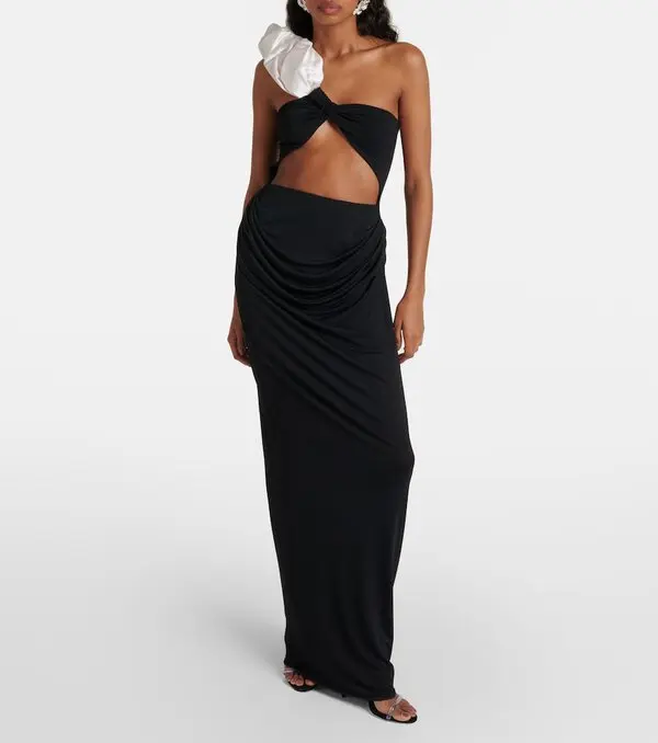 Magda Butrym One-shoulder Gown With Ruffled Detail
