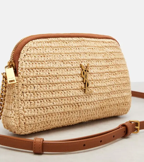 Saint Laurent Gaby Raffia Shoulder Bag