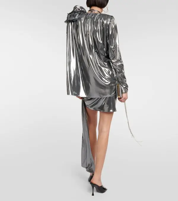 Magda Butrym Applique Metallic Blouse