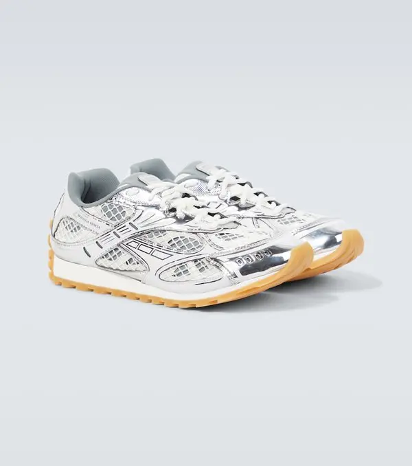 Bottega Veneta Orbit Sneakers - Silver