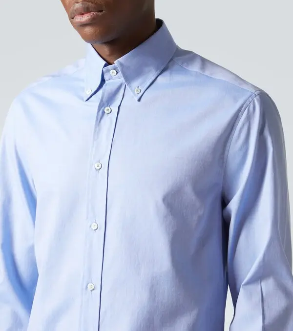 Brunello Cucinelli Cotton Shirt - Blue