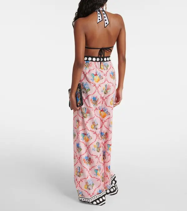 Dolce & Gabbana Printed Cotton Palazzo Pants