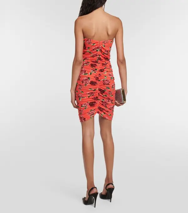 Magda Butrym Floral Ruched Minidress