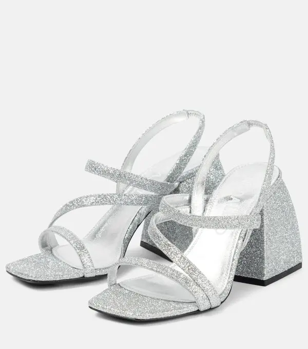 NODALETO Bulla Gemini Mary Jane Sandals In Glitter