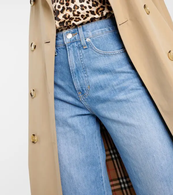 Veronica Beard Taylor High-rise Wide-leg Jeans In Bright Lakeshore