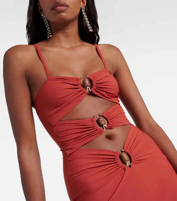 Christopher Esber Maxi Dress With Cut-out Detailing - Red