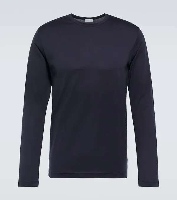 Sunspel Classic Long Sleeve Cotton T-shirt