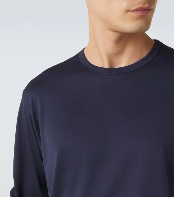 Sunspel Classic Long Sleeve Cotton T-shirt