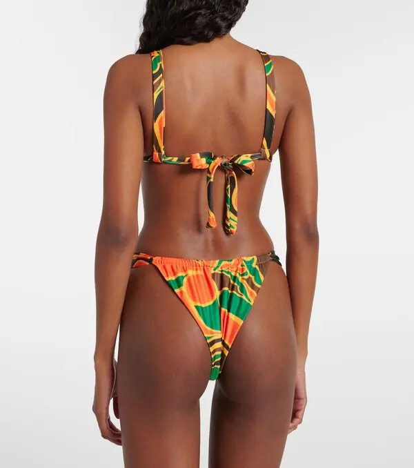 Faithfull The Brand Mary Printed Bikini Top