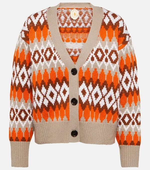 Jardin Des Orangers Wool And Cashmere Cardigan - Multicoloured