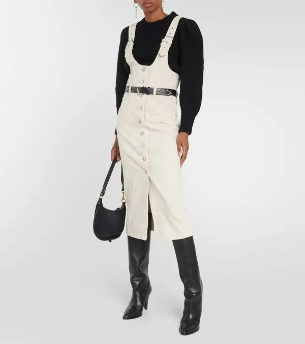 MARANT ETOILE Filipine Denim Mini Dress