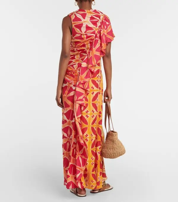 Ulla Johnson Printed Silk Maxi Dress - Multicoloured