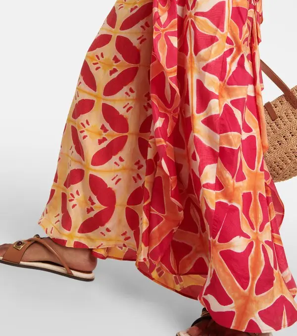 Ulla Johnson Printed Silk Maxi Dress - Multicoloured