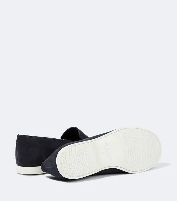 Manolo Blahnik Monaco Suede Loafers - Blue