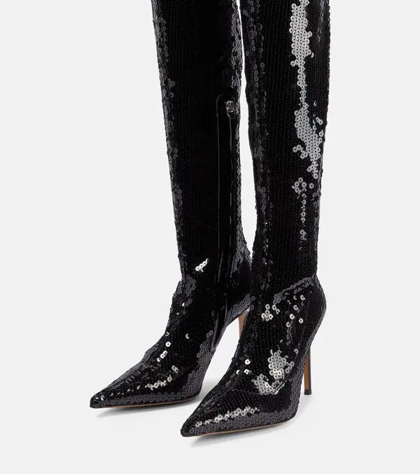 Alexandre Vauthier Elixir Sequined Over-the-knee Boots