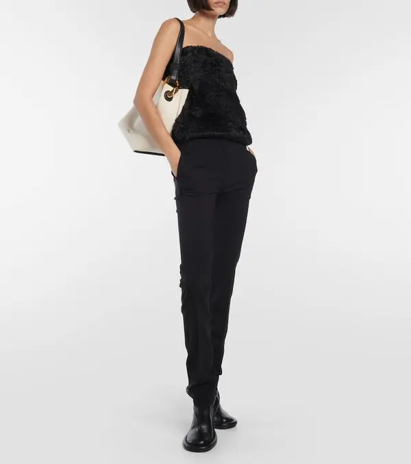JW Anderson Cropped Tube Top - Black
