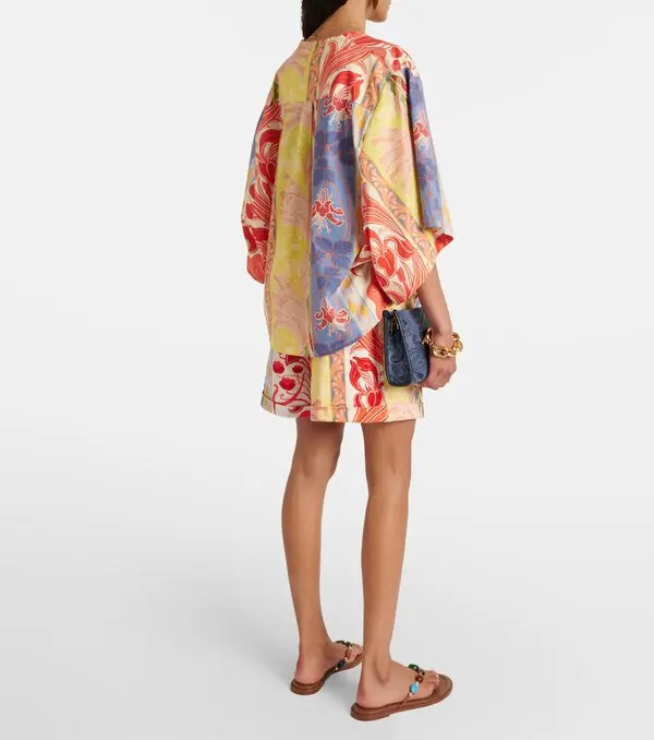 Etro Printed Oversized Cotton-blend Shirt