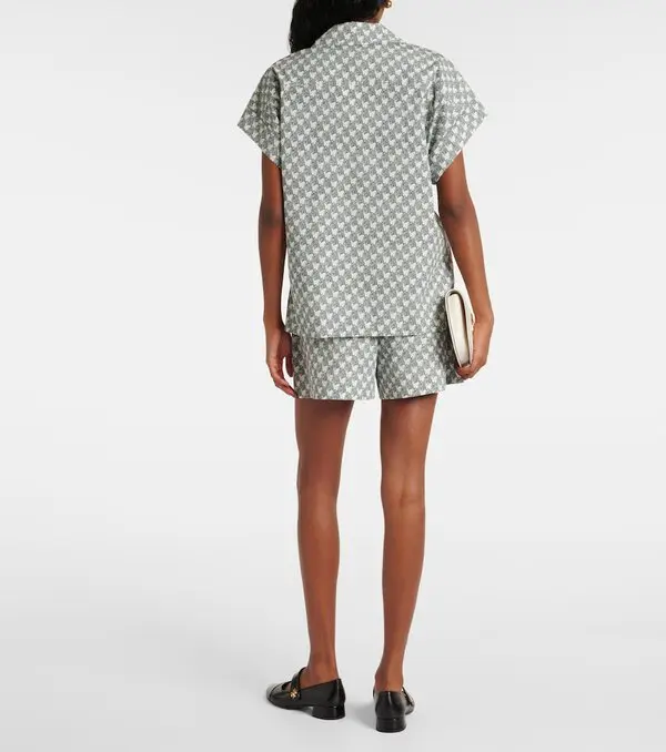 Tory Burch Printed Cotton Poplin Shirt